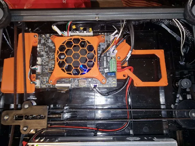 Make of Motherboard Cover + optional RPI mount extension - Creality K1 ...