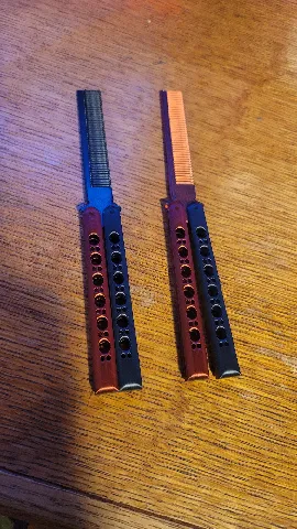 Butterfly Comb / Balisong Comb by gurgleapps | Download free STL model ...