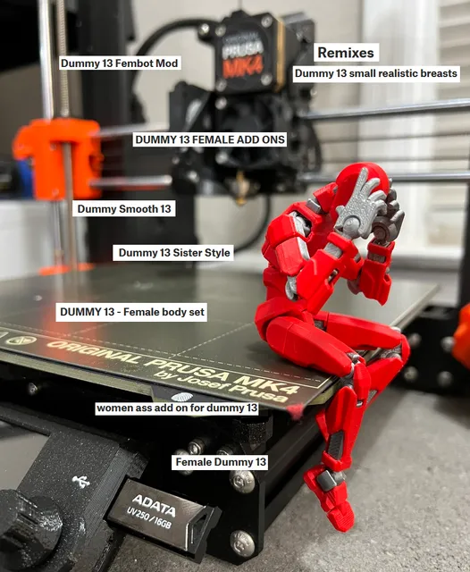 Make of DUMMY 13 Printable Jointed Figure (BETA FILES) by soozafone ...