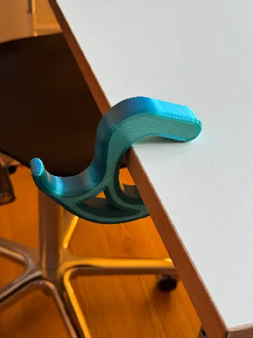 Desk Bag Hook by PieSupplies | Download free STL model | Printables.com