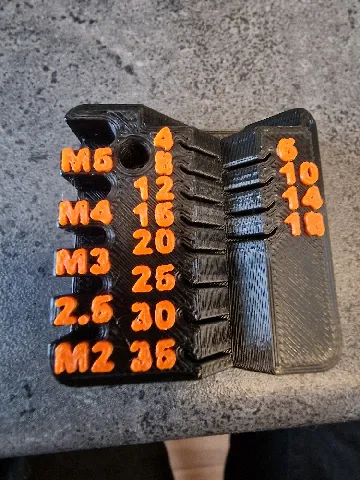 Gridfinity Screw Measure Tool, 1x1 Mini Edition by NoWarrenty | Download free STL model ...