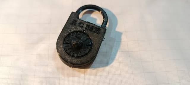 3-Digit Combination Padlock Kit Card by LoboCNC | Download free STL ...