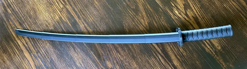 Collapsing Katana V2 (Print-in-Place) by 3D Printing World | Download ...