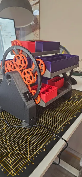 Gridfinity Carousel - Motorized by Nich Fugal | Download free STL model ...