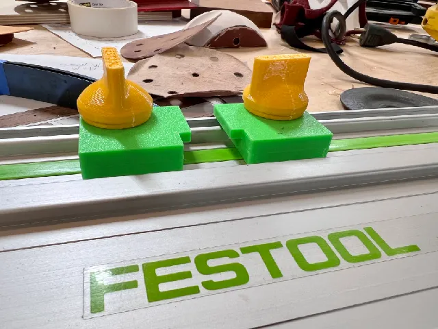 Make of Guide stop for Festool rail FS/2 and knob by Friedmutant ...