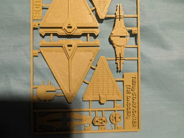 Make of TIE/dg Starfighter (TIE Dagger) (Sith TIE Figher) Kit Card by ...
