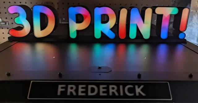 Make of Prusa Enclosure nameplate by Oak Buffalo | Download free STL ...