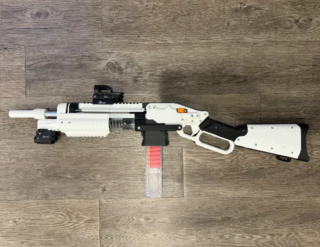 Make of SLAB - Silly's Lever Action Blaster (Nerf Homemade) by Tony | Download free STL model ...