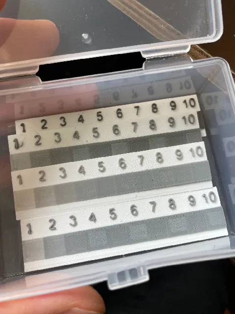 Make of Hueforge TD Test Grids mit Filamentbezeichnung by FabianR ...