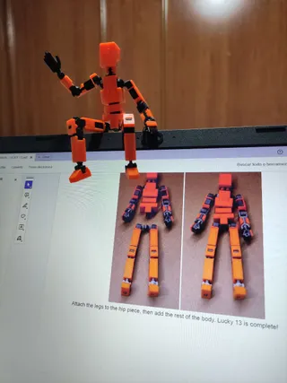 LUCKY 13 Printable Jointed Figure by soozafone | Download free STL ...