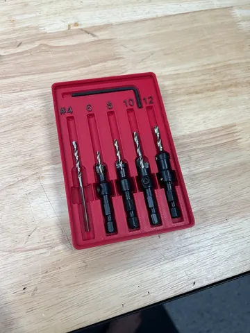Gridfinity Countersink Bit Holder by AaronOaks | Download free STL ...