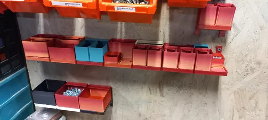 Gridfinity wall mount 1x2 and 2x2 by Joe Rice | Download free STL model ...