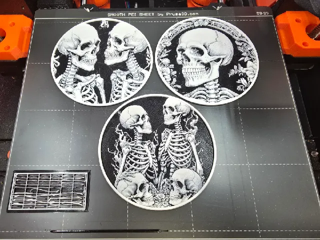 Make of Skeleton Coasters by Regis | Download free STL model ...