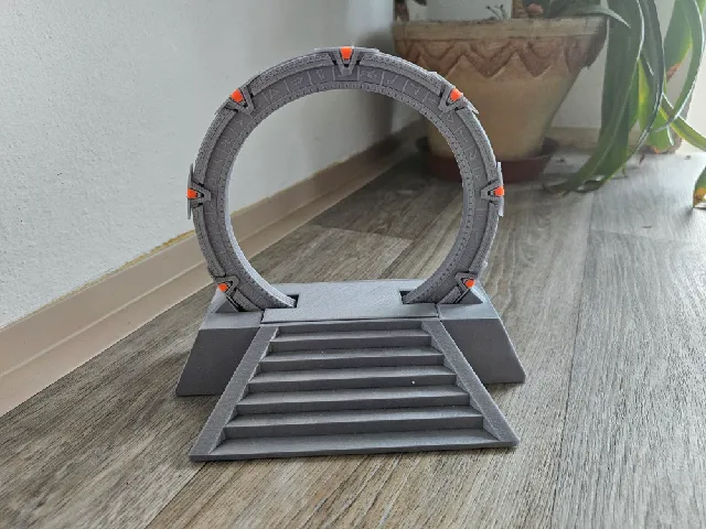 Make of Stargate in an off-world pedestal with a DHD by Wulfgarcze ...