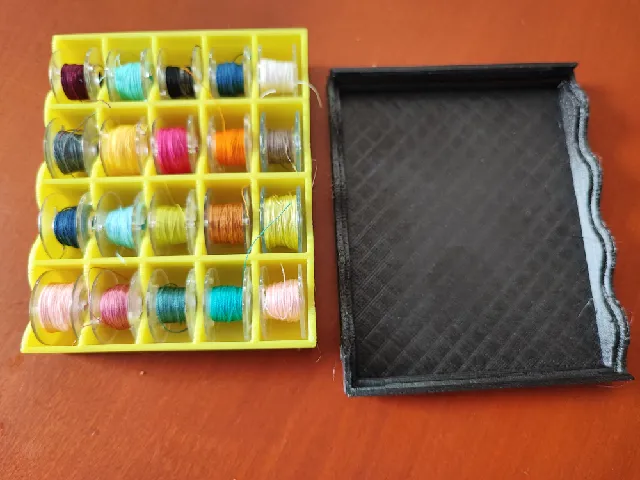 Make of Snap-on Bobbin Thread Spool Holder (with optional inlay in ...