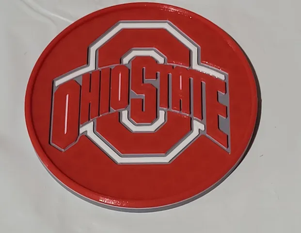 Ohio State Coaster by Sirprintsalot | Download free STL model ...