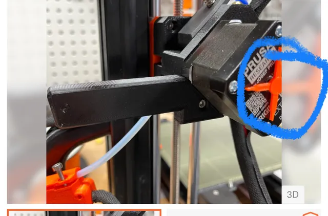 Prusa Mini Filament Sensor Arm for TriangleLab Dual Drive Extruder by ...
