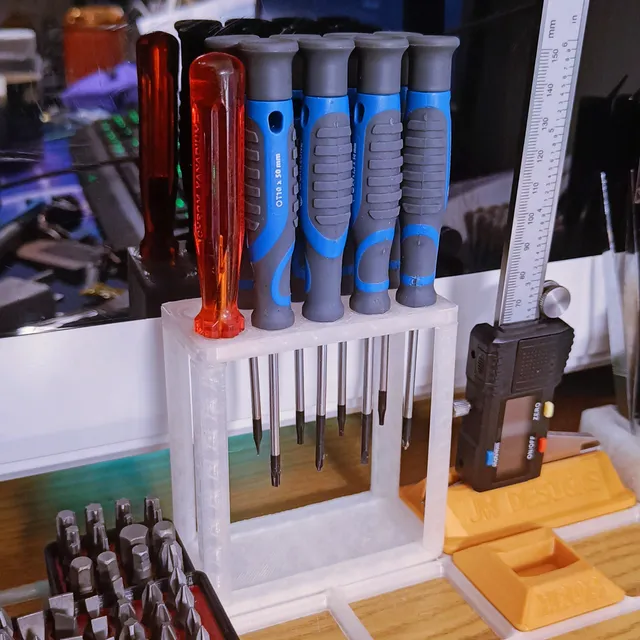 Make of Gridfinity screwdriver rack by JW Designs | Download free STL ...