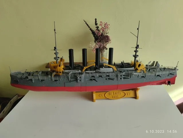 USS St. Louis - official 3D printable model from WoWS by World of ...