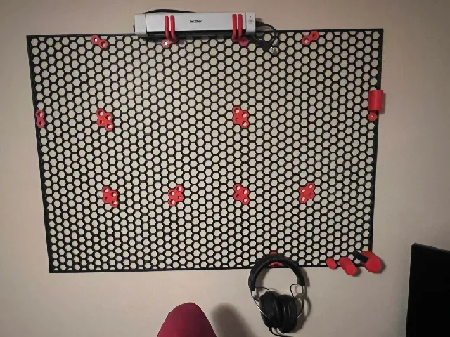 Honeycomb storage wall with borders by Waldmops | Download free STL ...