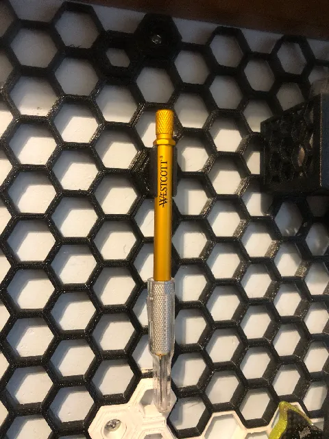 Make of Exacto knife / Pen holder for Honeycomb storage system by ...