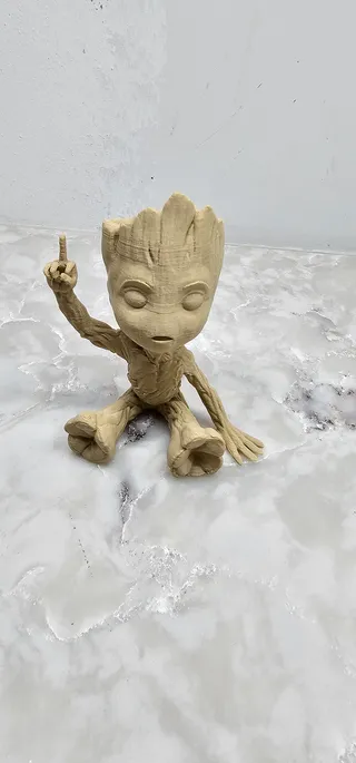 Groot Middle Finger Planter von ifon | Kostenloses STL-Modell ...