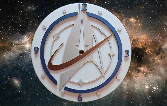 Make of Star Trek Clock 4 Colours by 3D Dave | Download free STL model ...