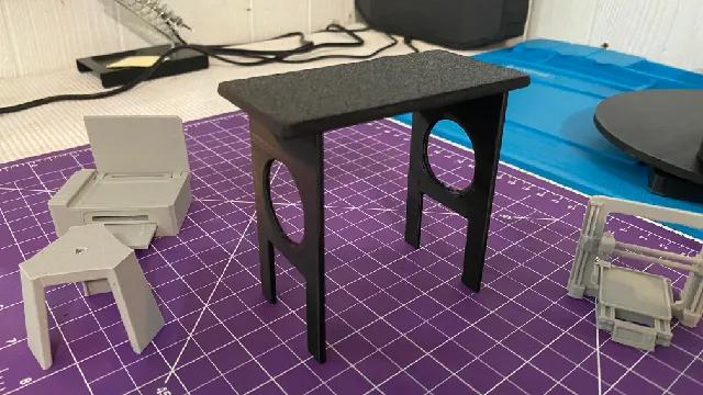 Make of Barbie Doll's Desk by Stan3dprintsns | Download free STL model ...