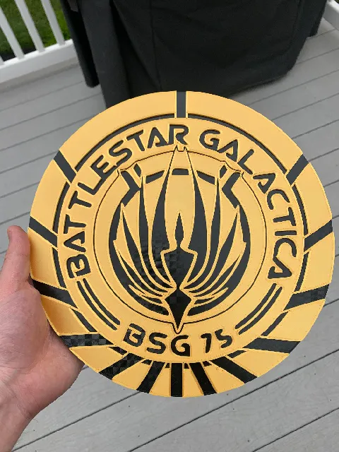 Make of Battlestar Galactica sign by DrLoveWizard | Download free STL ...