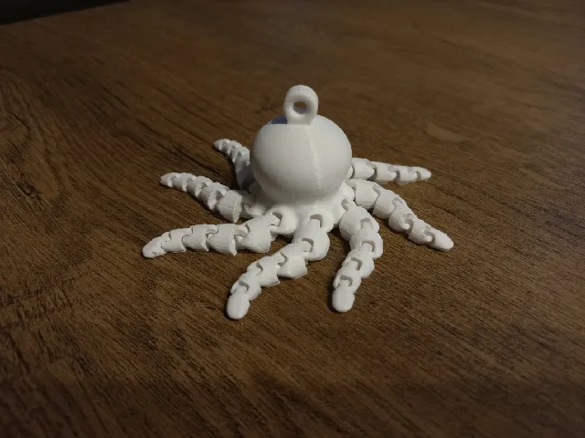Make of Articulated Octopus Keychain by nemethb_3d | Download free STL ...