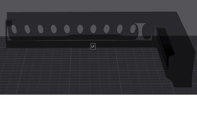 Bambu Lab X1-C P1P Vented Lid Riser (with room for LED strip) by ...