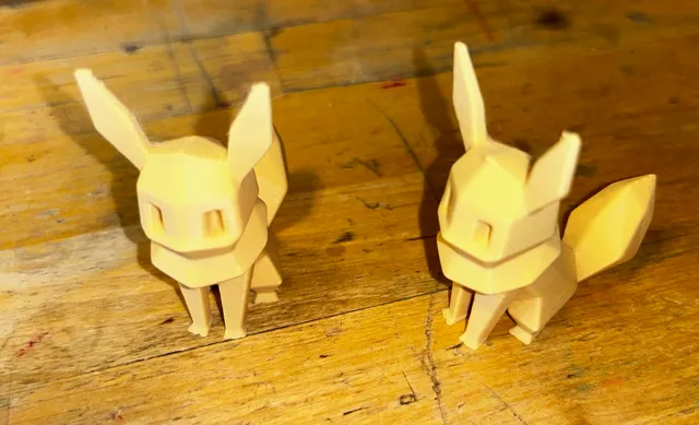 Low-poly Eevee - Remastered by Agustin Arroyo | Download free STL model ...
