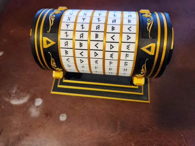 Cryptex Letter Ring - Heorot by GrantD | Download free STL model | Printables.com