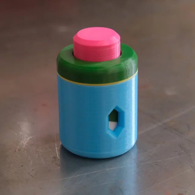 Make of Super Clicky Fidget Button by Geoff | Download free STL model ...