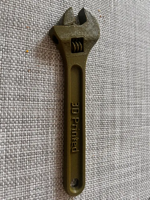 Make of Fully assembled 3D printable wrench by momente_pfaehle ...