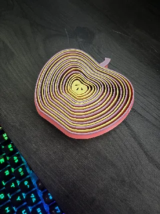 Apple Layered Fidgets by 3DPmom | Download free STL model | Printables.com