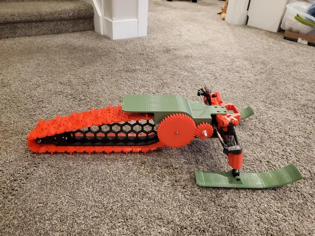 Open Source 3D Printed RC Snowmobile V2 by 3Drcnc | Download free STL ...
