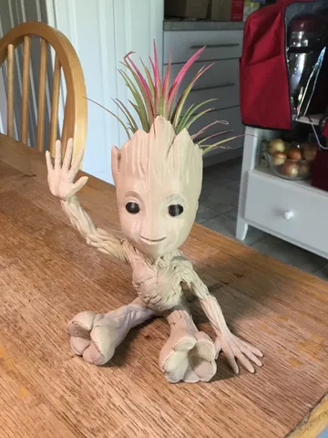 Waving Baby Groot Air Plant by Kevin Micallef | Download free STL model ...
