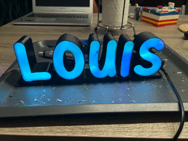 Glowing WLED or LED all alphabet letters and all numbers 8.5 cm high by Satellietje | Download ...