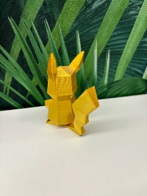 Make of Low Poly Pikachu by Honza | Download free STL model ...