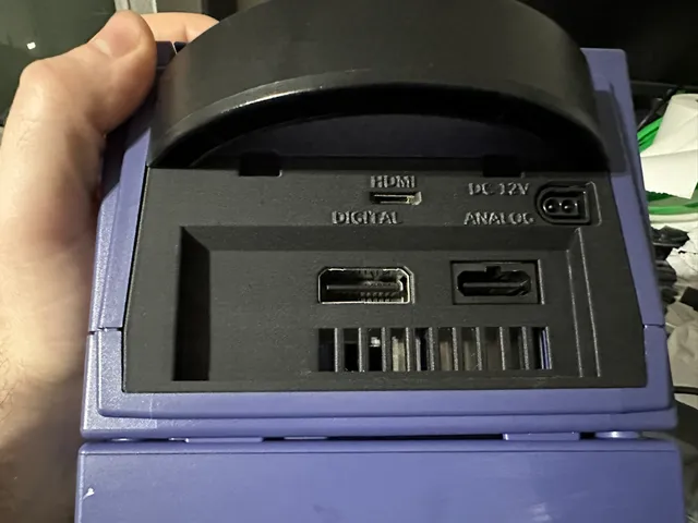 GameCube Replacement Rear IO Panels by BlueShell3D | Download free STL ...