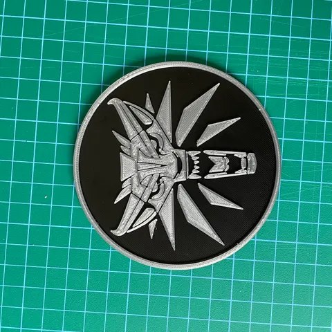 Witcher Wolf School Logo Magnet by Synth3D | Download free STL model ...