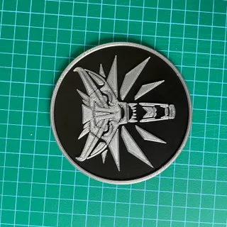 Witcher Wolf School Logo Magnet by Synth3D | Download free STL model ...