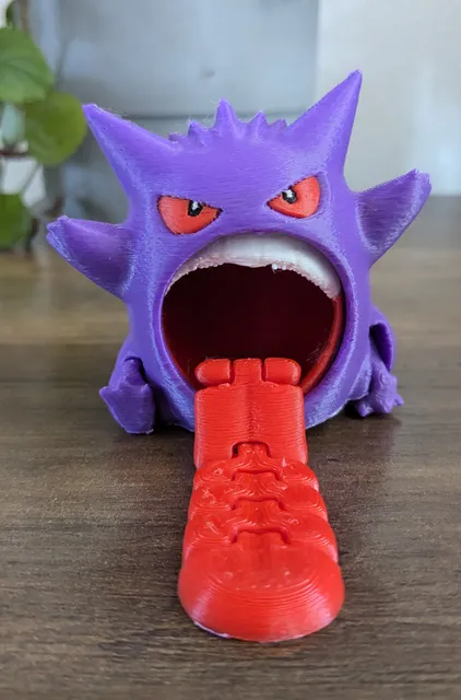 Make of Gengar - Flexi Articulated Pokémon (print in place, no supports ...