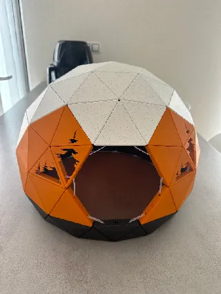 Geodesic Dome Cat House - Pine Tree Cutouts by Dean Rogers | Download ...