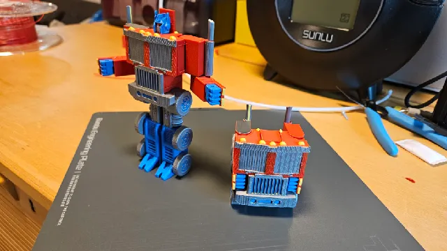 Make of Optimus Prime Print in Place by jires | Download free STL model ...