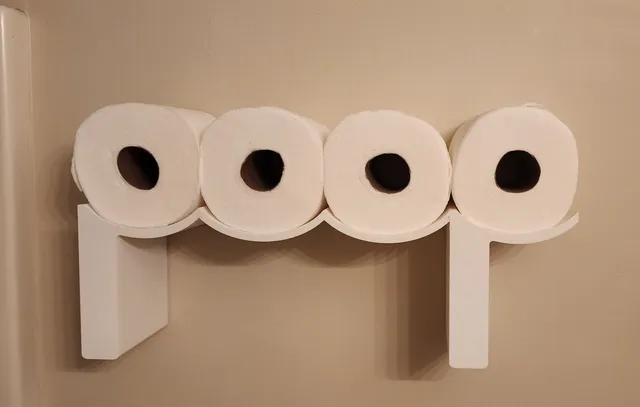 Toilet Paper Roll ＂Poop＂ Holder by duck9r | Download free STL model ...