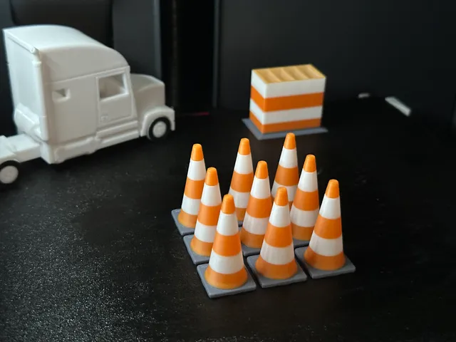 Traffic cones - Stackable design by RamBros | Download free STL model ...