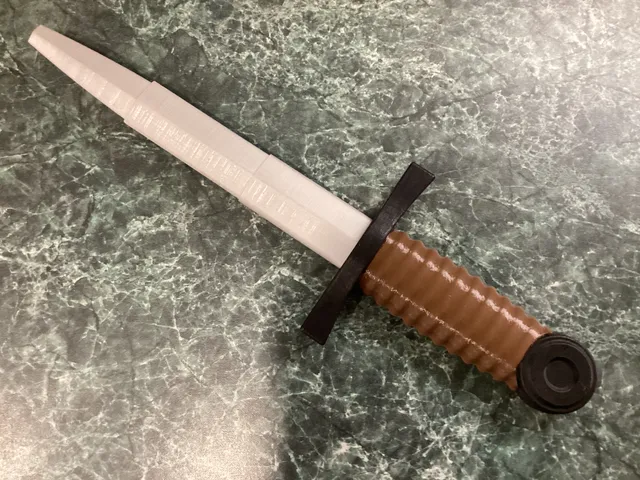 Collapsing Dagger Removable Blades by Karagula | Download free STL ...