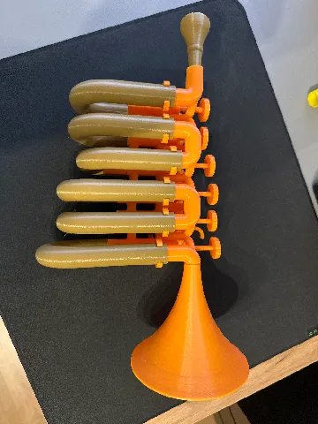 Overly-Complicated Trumpet (fully 3d printed!) - project by GCV3D ...